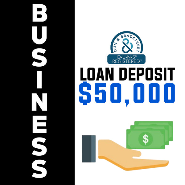 Business Loan Deposit $50,000 (Primary Account) – Tradeline Loans